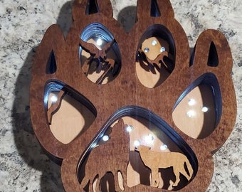 Wolf Paw DXF - Etsy