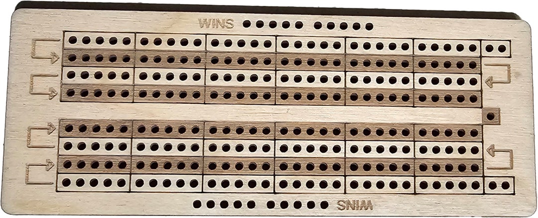 2 Player Pocket Size Cribbage Board Set - Etsy