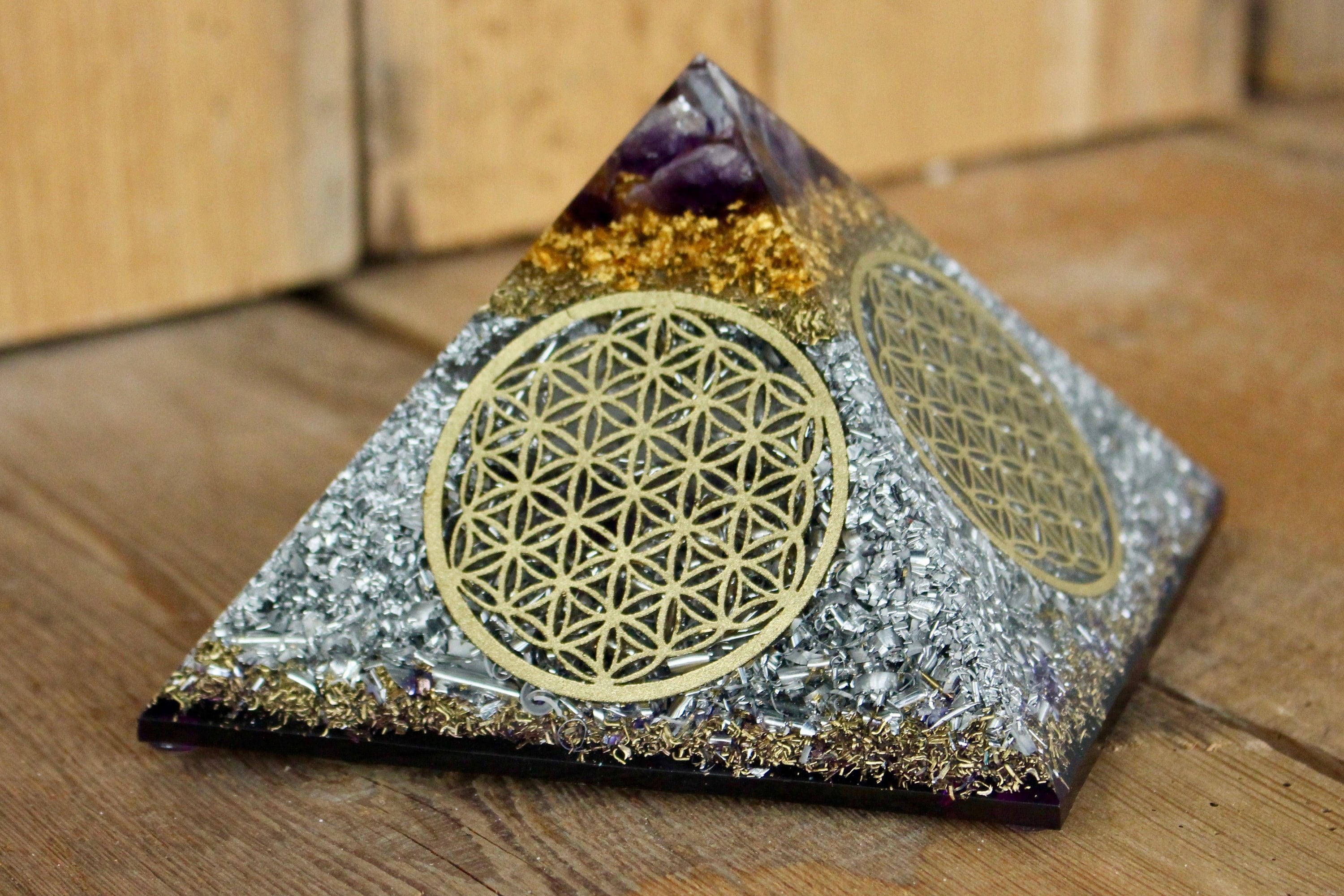 Orgonite® Orgone Pyramid Orgone FLOWER OF LIFE the Source of - Etsy