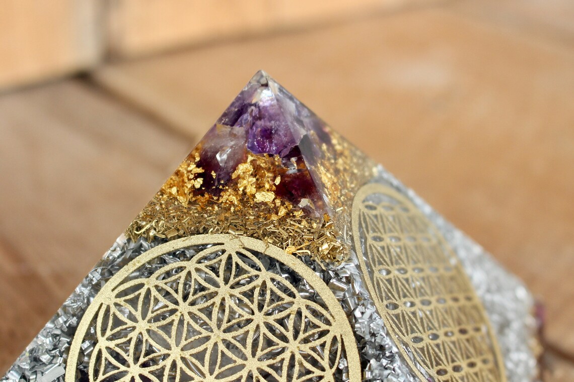 Orgonite® Orgone Pyramid Orgone FLOWER OF LIFE the Source of - Etsy