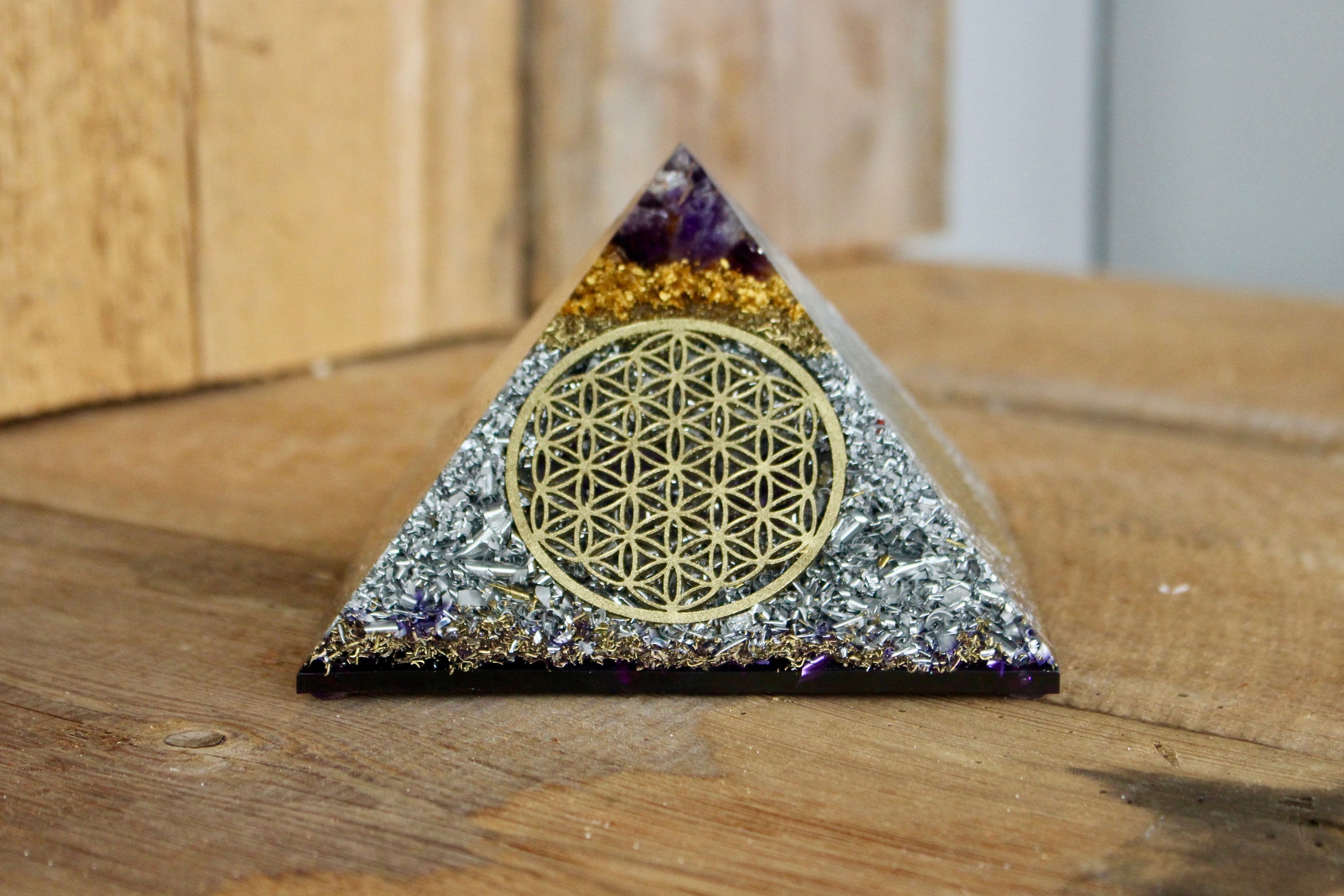 Orgonite® Orgone Pyramid Orgone FLOWER OF LIFE the Source of - Etsy