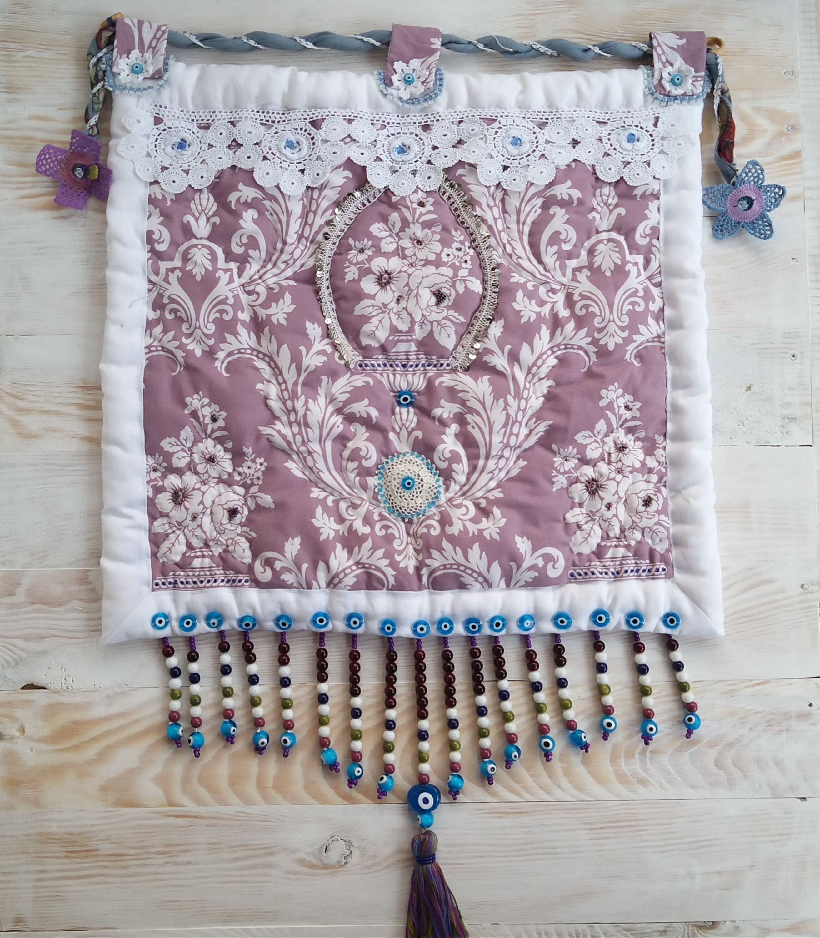 Traditional Quilt, Wall Decor, Evil Eye Decor, Turkish Quilt, Home ...
