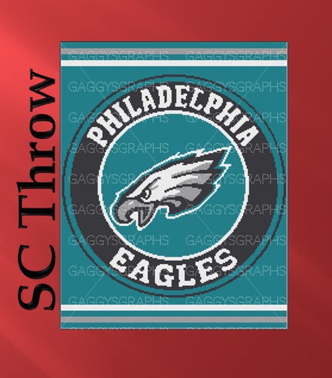 Philadelphia Eagles SC Throw Graph Written Instruction | Etsy