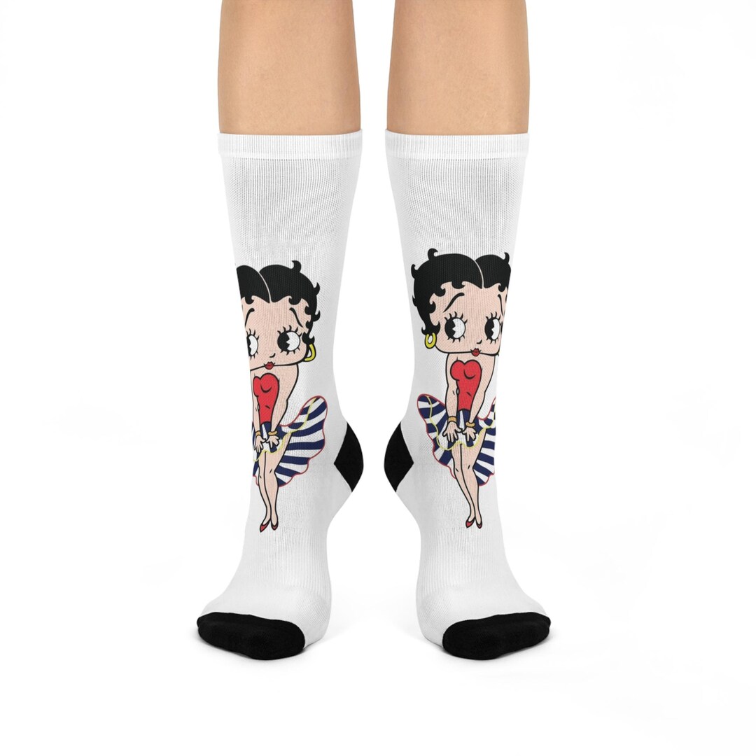 Betty Boop Cushioned Crew Socks - Etsy