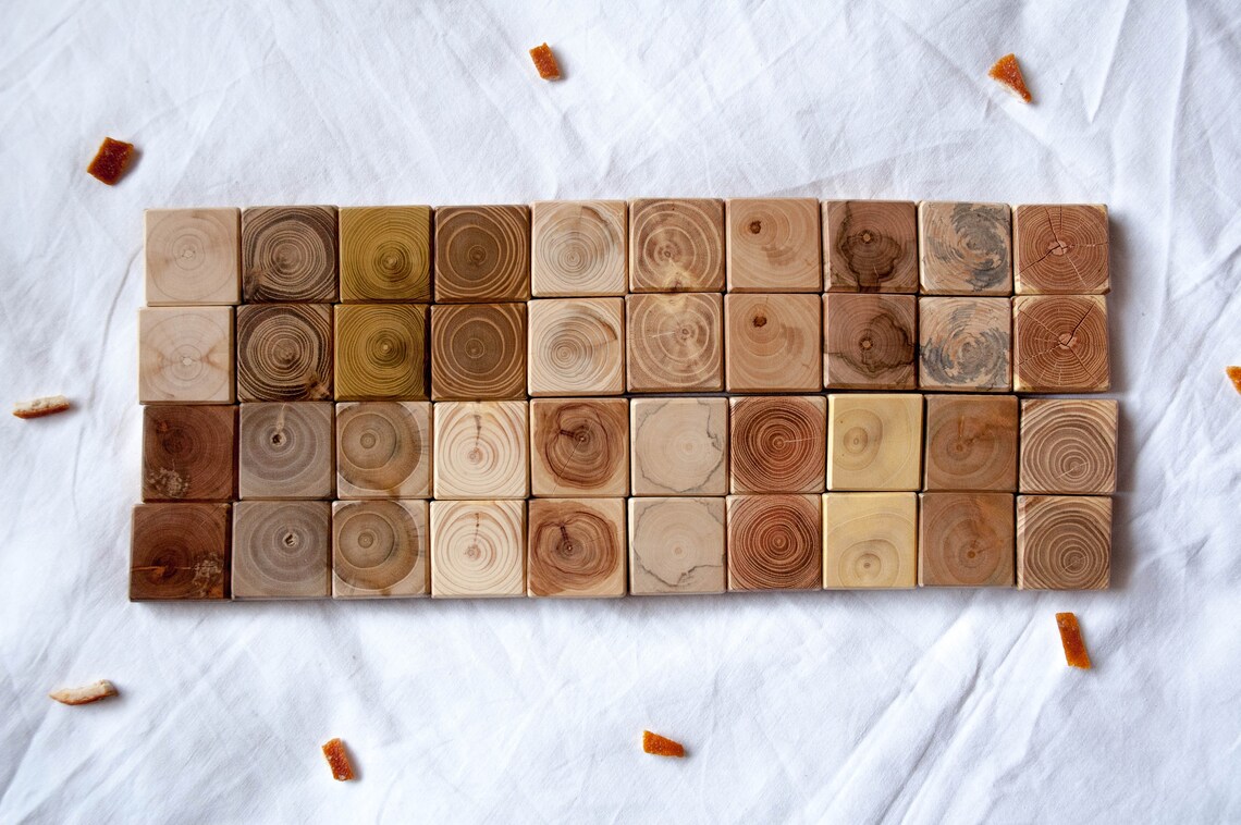 Wooden Textures Memory Game for Adults and Children Colour | Etsy