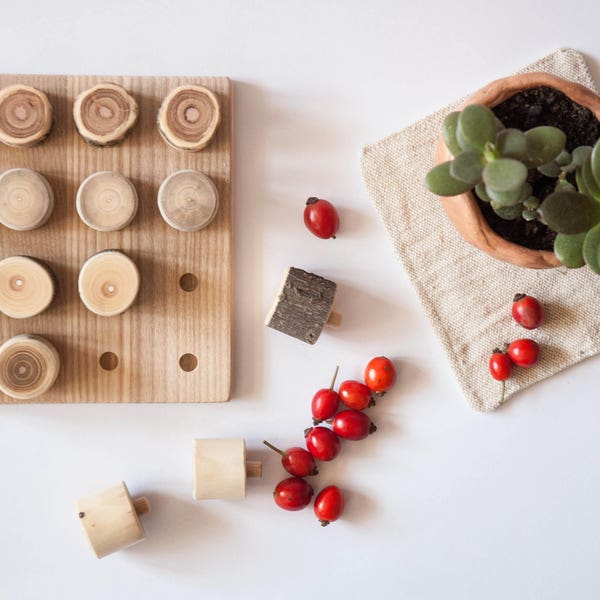 Peg Board Stacking Toy - Etsy