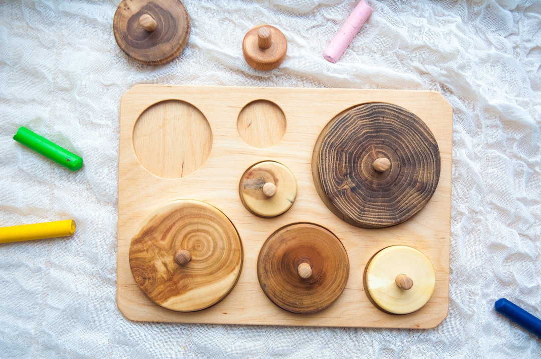 Baby Shapes Puzzle Wooden Baby Puzzle Nature Toys Montessori Baby Toys ...