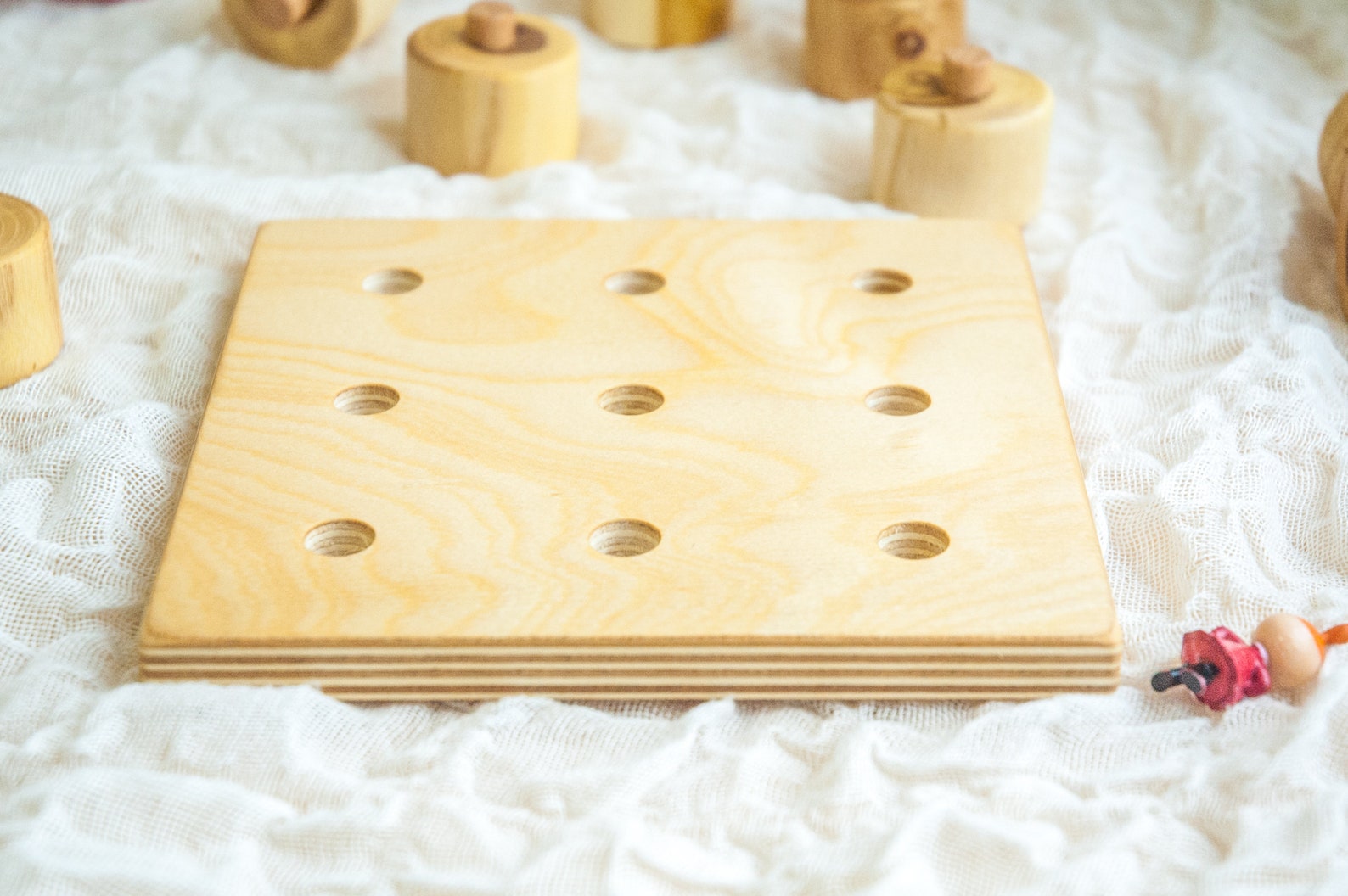 Montessori Educational Toy Peg Board Wooden Toddler Toys | Etsy