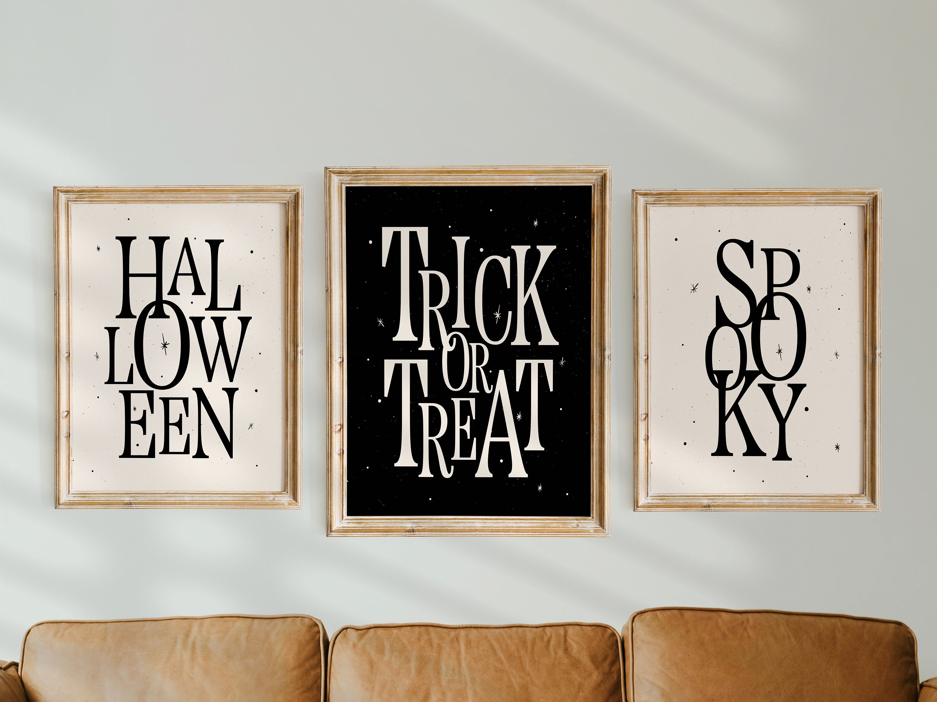 Spooky Halloween Printable Vintage 3 Poster Collection - Etsy