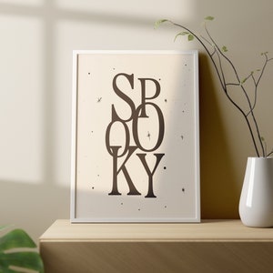 Spooky Halloween Printable Vintage Poster Collection | Minimalist Fall ...
