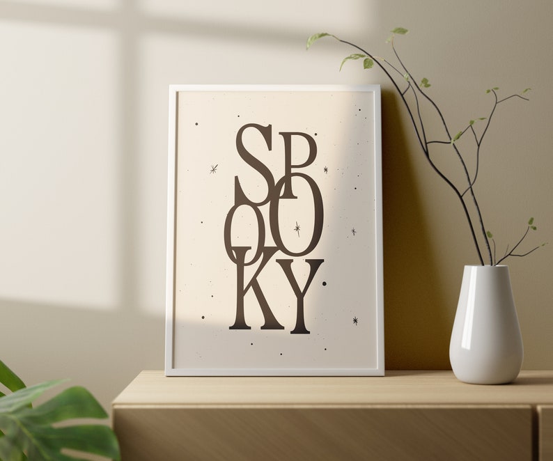 Spooky Halloween Printable Vintage Poster Collection | Minimalist Fall ...