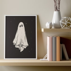 Spooky Ghost Halloween Printable Vintage Poster Collection - Etsy
