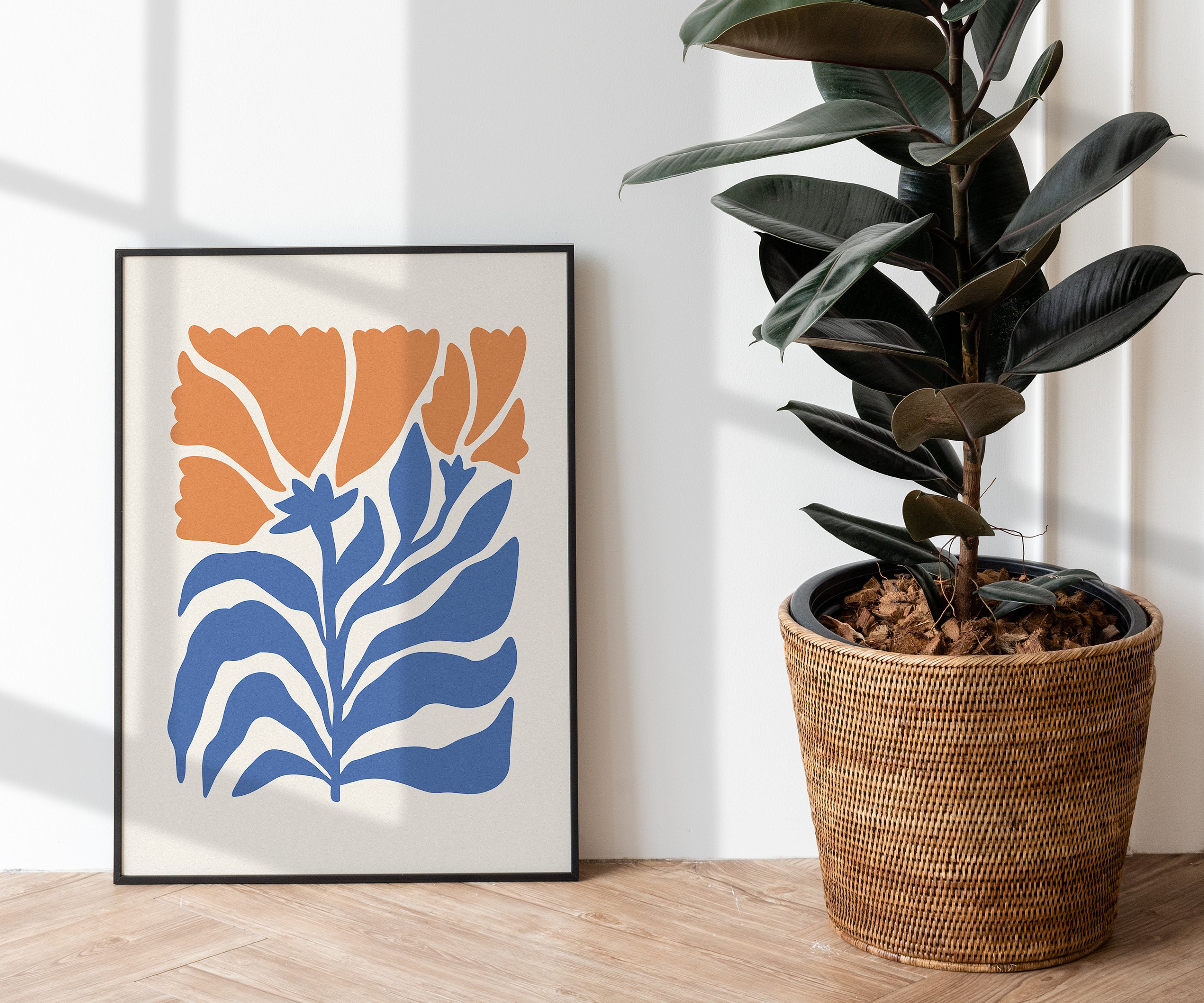 Boho Flower Art Printable Poster | Botanical Wall Art | Home Decor - Etsy