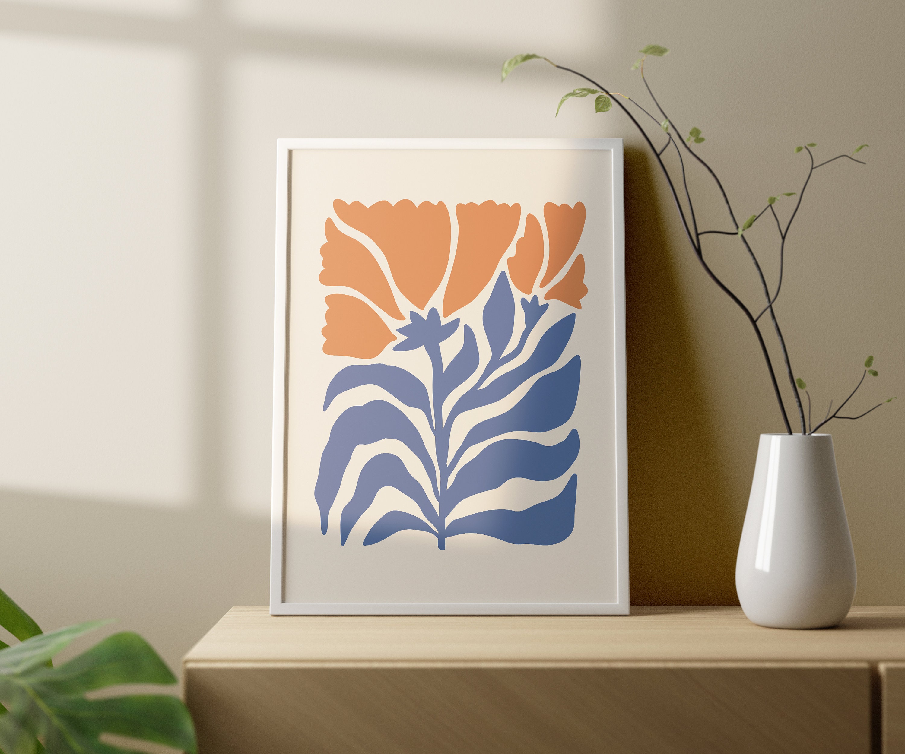 Boho Flower Art Printable Poster | Botanical Wall Art | Home Decor - Etsy