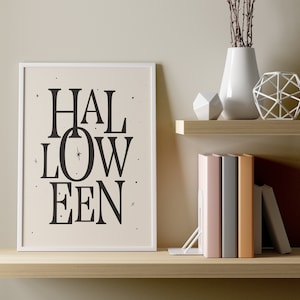 Spooky Halloween Printable Vintage Poster Collection | Minimalist Fall ...
