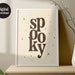 Spooky Halloween Typography Art Print (digital Download) - Etsy