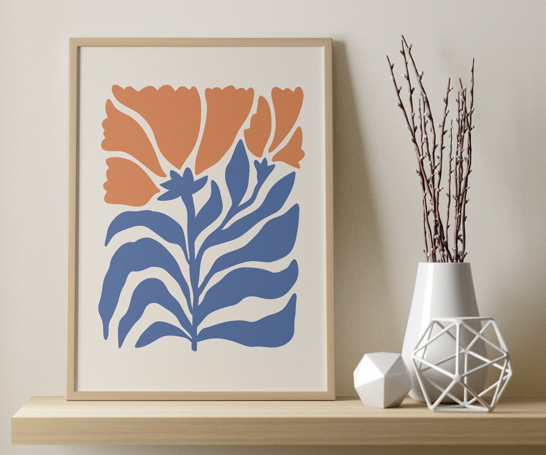 Boho Flower Art Printable Poster Botanical Wall Art Home Decor - Etsy