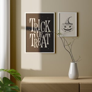Spooky Halloween Printable Vintage Poster Collection | Minimalist Fall ...