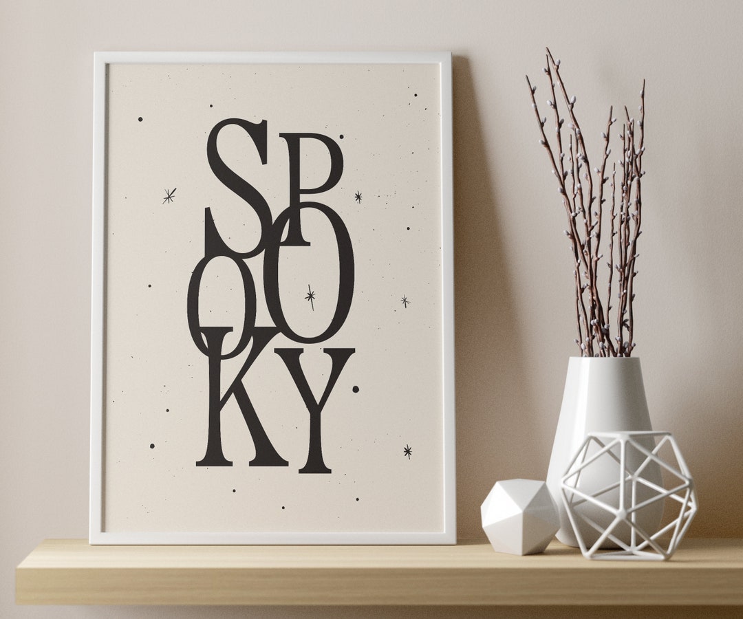 Spooky Halloween Printable Vintage Poster - Etsy