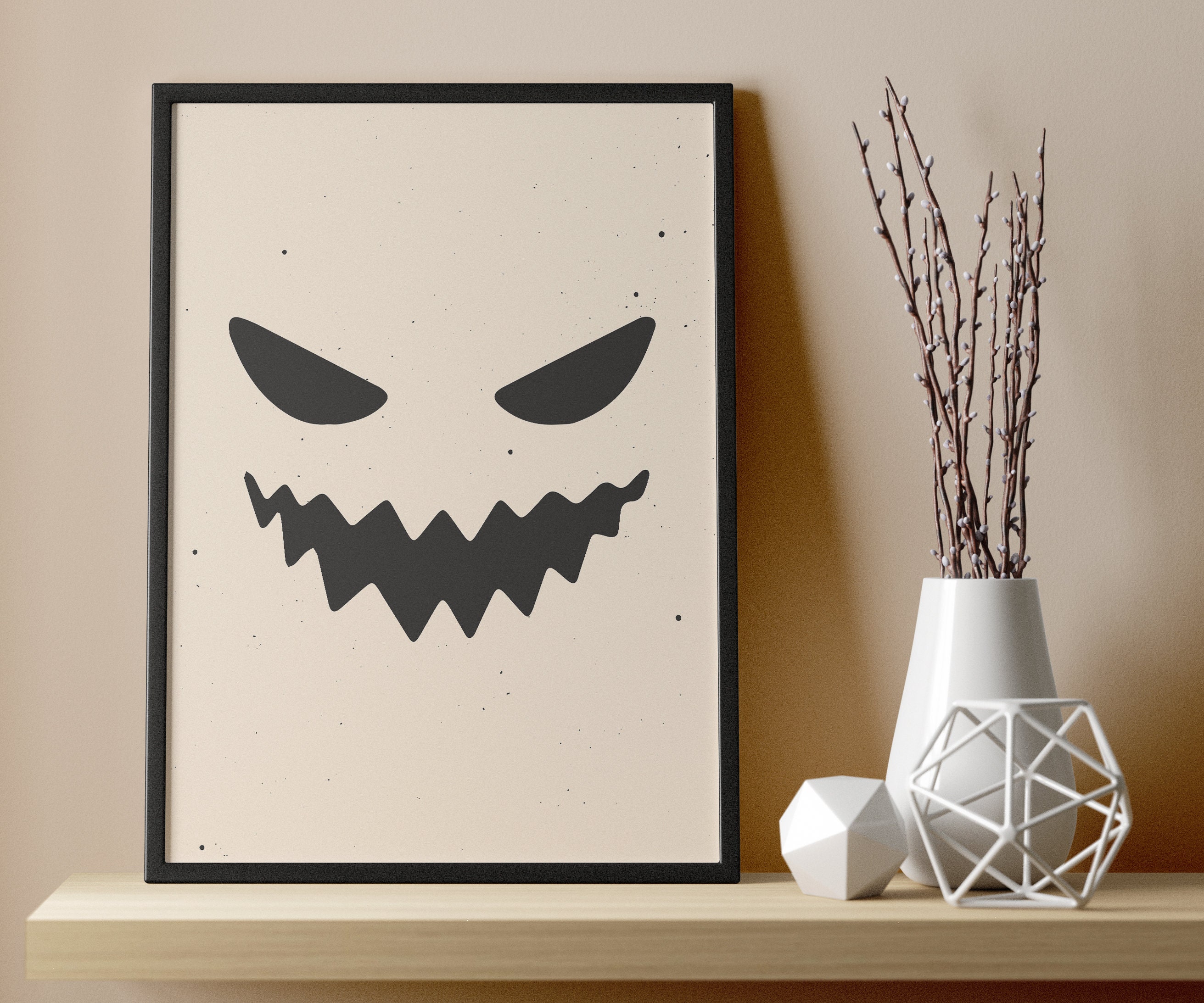 Scary Halloween Printable Vintage Poster Collection Set of 2 - Etsy