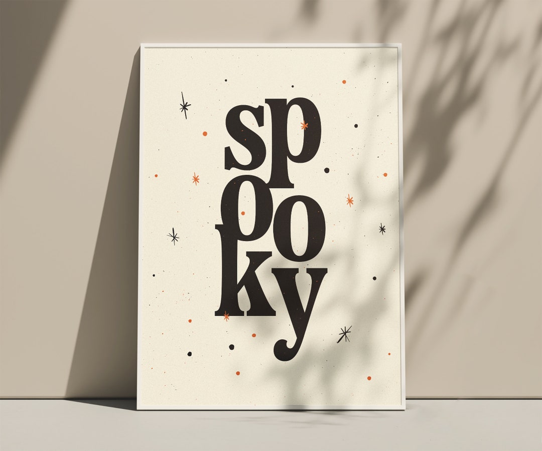 Spooky | Printable Wall Art | Halloween Decor | Spooky Gallery Wall ...