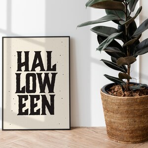 Vintage Halloween Printable Poster Collection | Minimalist Fall Art ...