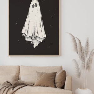 Spooky Ghost Halloween Printable Vintage Poster Collection - Etsy
