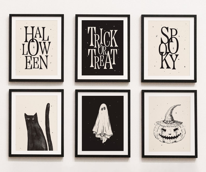 Spooky Halloween Printable Vintage Poster Collection - Etsy