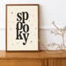 Spooky Halloween Typography Art Print (digital Download) - Etsy