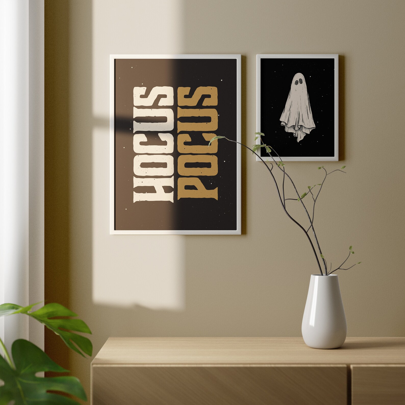 Vintage Halloween Printable Poster Collection | Minimalist Fall Art ...