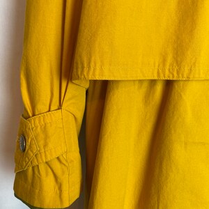 90s Womens Overcoat Sporty Bright Butternut Squash Yellow Duffel Jacket ...