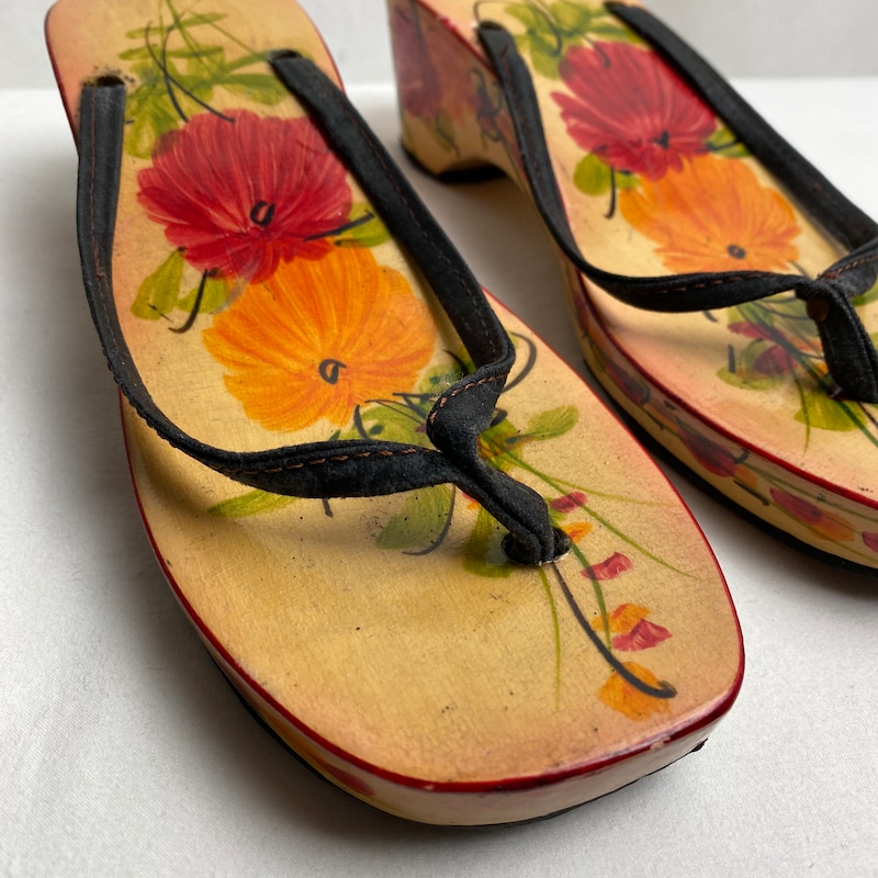 Wooden Sandals - Etsy