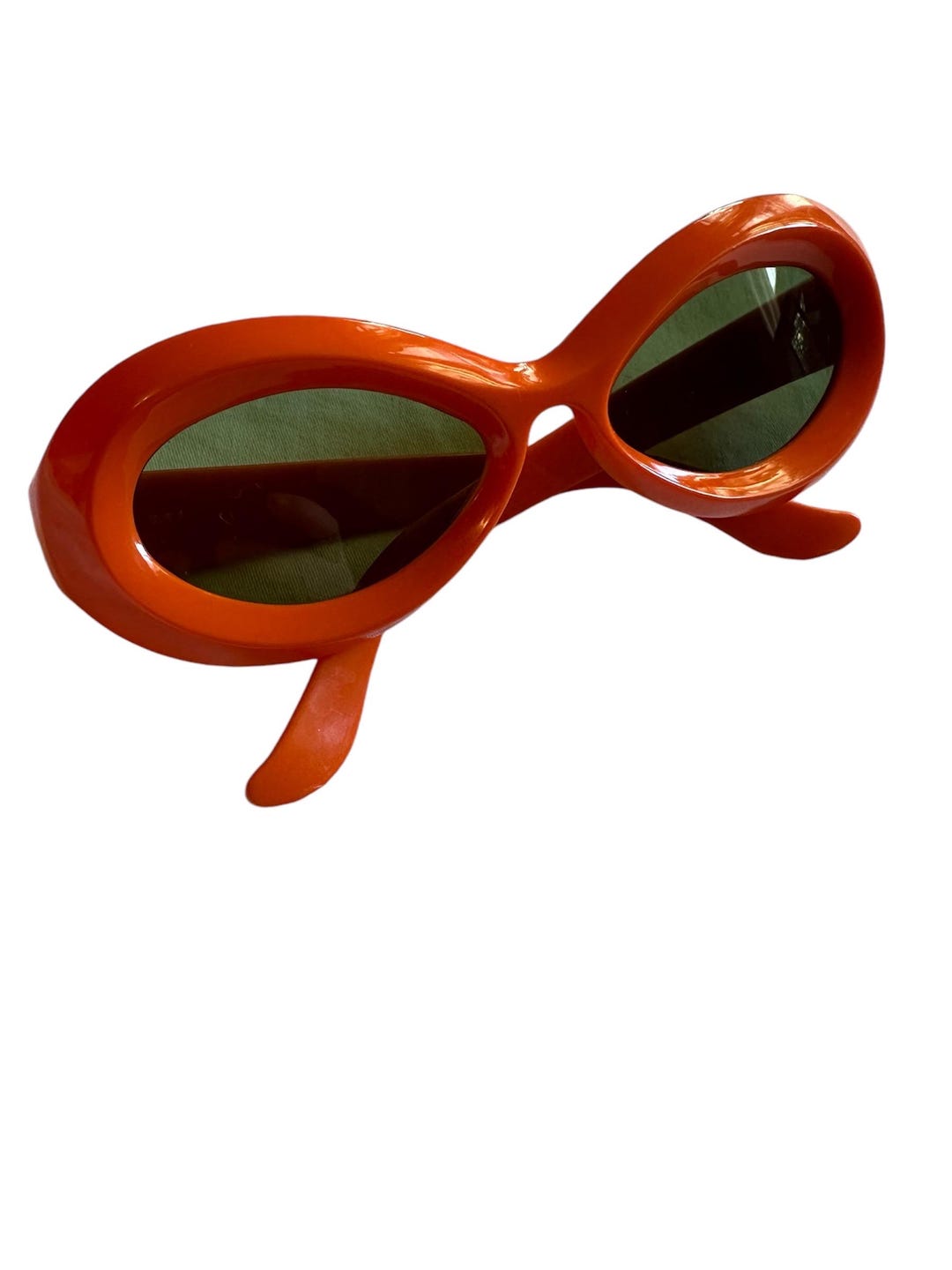 60’s Ultimate Mod Sunglasses~ Orange With Green Tint Lenses~ Groovy ...