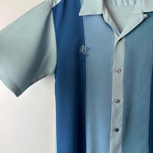 60s Davinci 2 Tone Blue 1960s Mod Retro Shirts Original Vintage ...