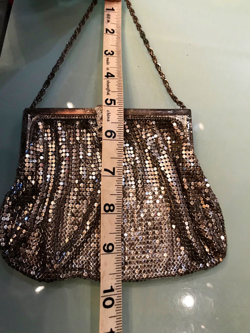 Whiting & Davis 30s 40s Silver Mesh Metallic Shiny Micro | Etsy
