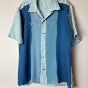 60s Davinci 2 Tone Blue 1960s Mod Retro Shirts Original Vintage ...