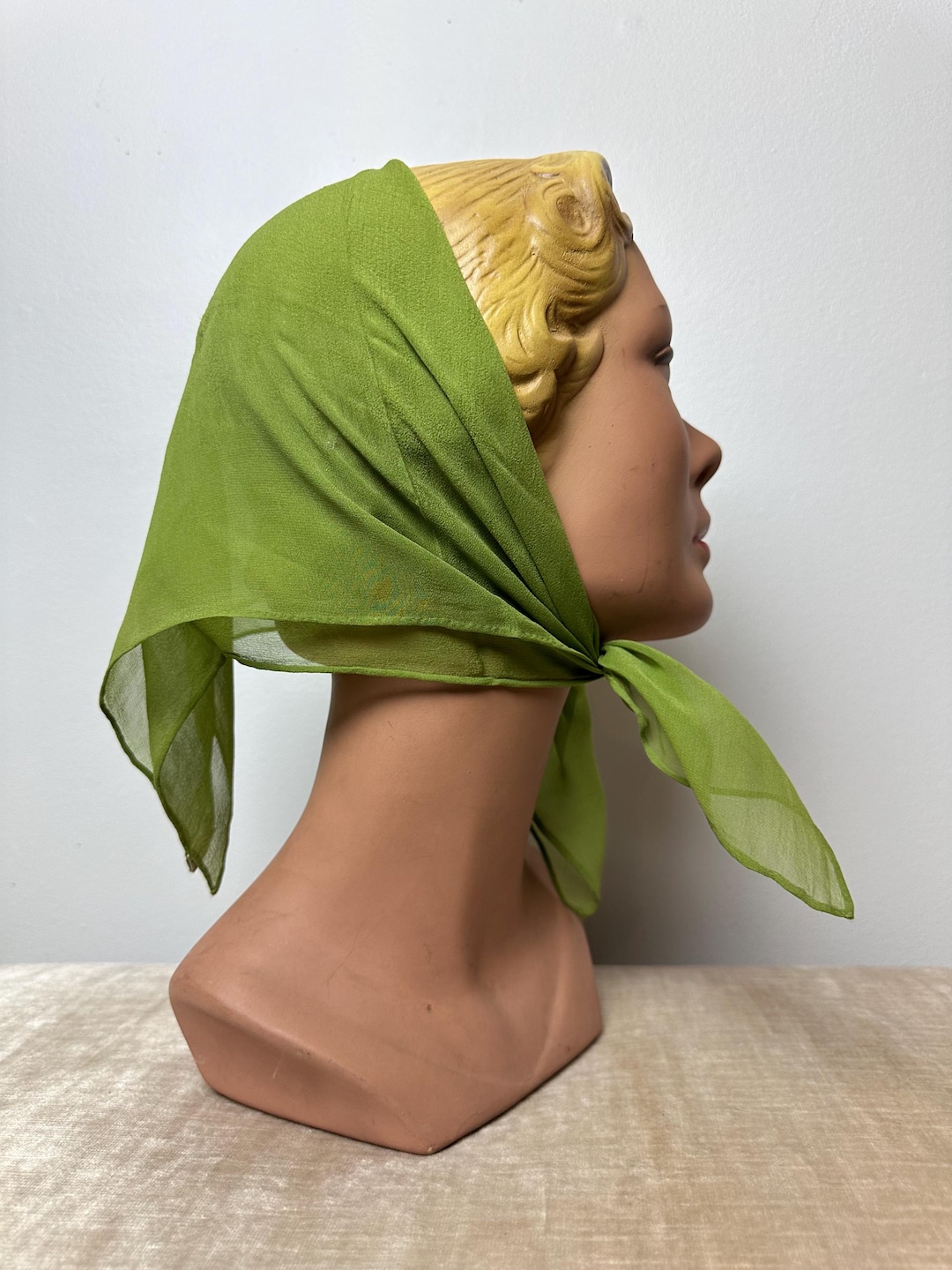 1960s All Silk Vera Scarf Sheer Crepe Silken Hand Rolled Scarves ...