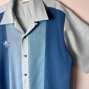 60s Davinci 2 Tone Blue 1960s Mod Retro Shirts Original Vintage ...