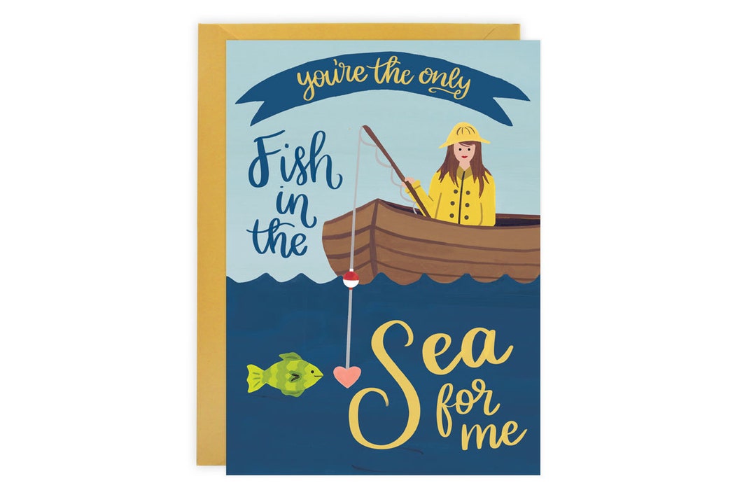 You're the Only Fish in the Sea for Me Card - Etsy