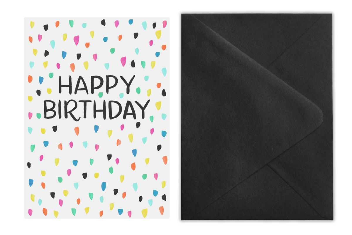 Confetti Birthday Card | Etsy