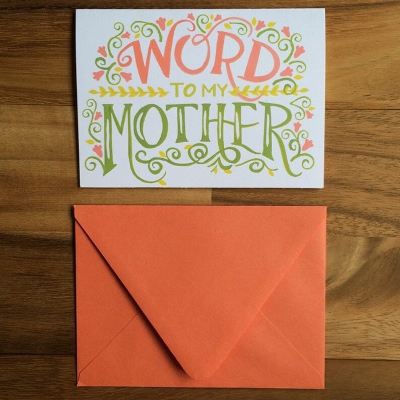 Word to My Mother - Etsy
