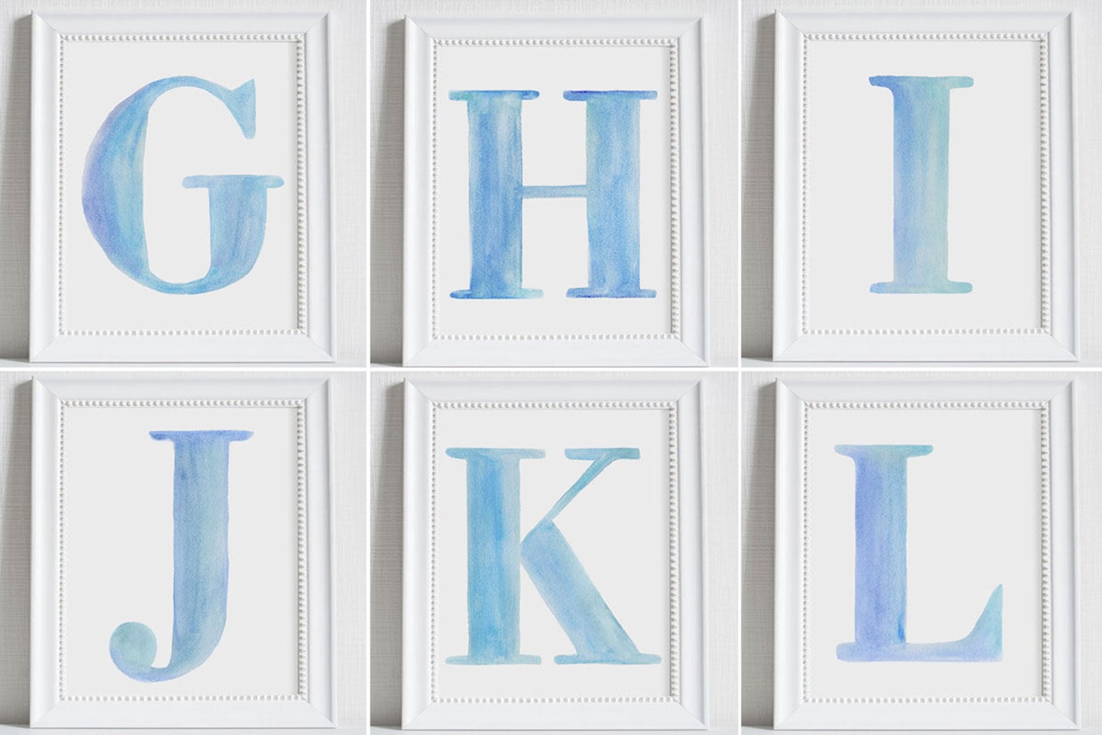 Watercolor Alphabet Letters Art Prints - Etsy