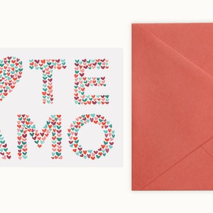 Te Amo Card - Etsy