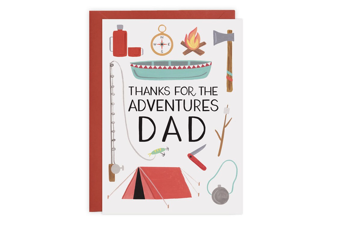 Dad Adventure - Father's Day Card - Etsy