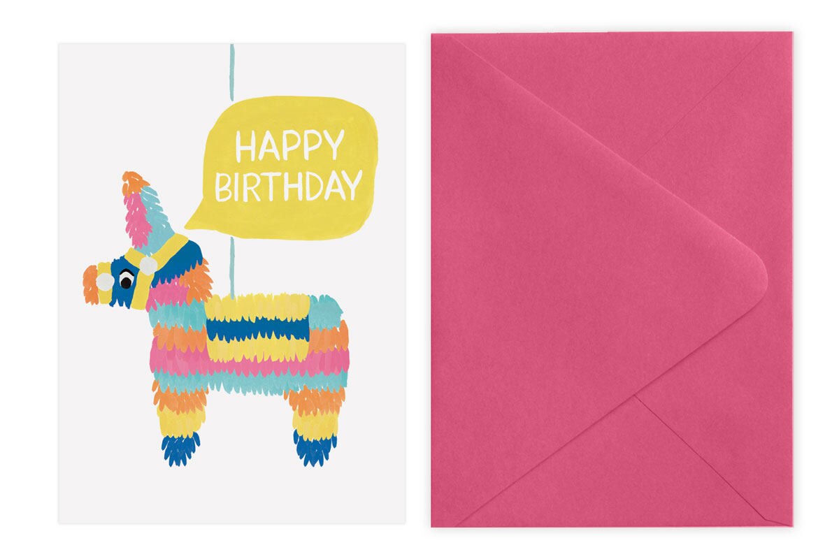 Piñata Birthday Card | Etsy