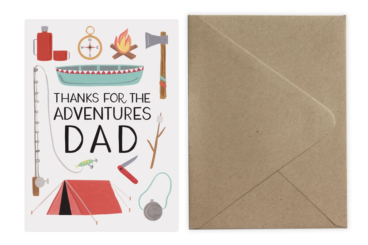 Dad Adventure Father's Day Card | Etsy