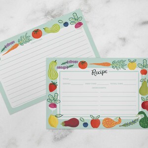 Farm Garden - Recipe Cards [12 Pack] - Etsy