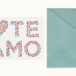 Te Amo Card - Etsy