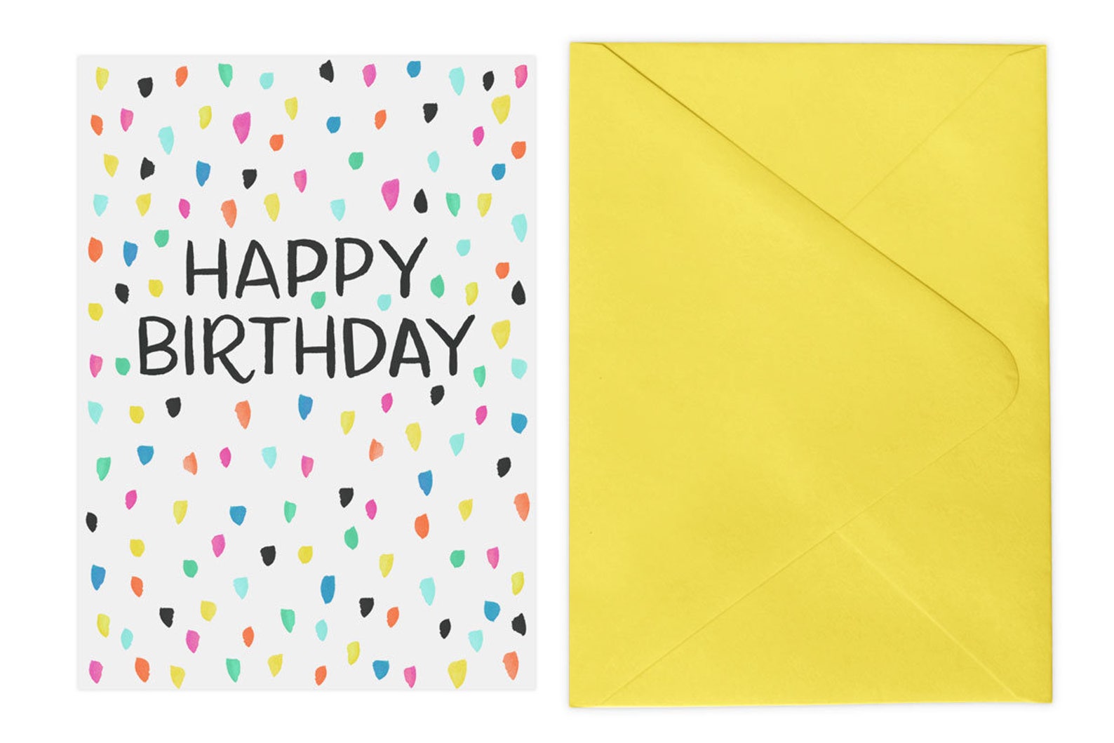Confetti Birthday Card | Etsy