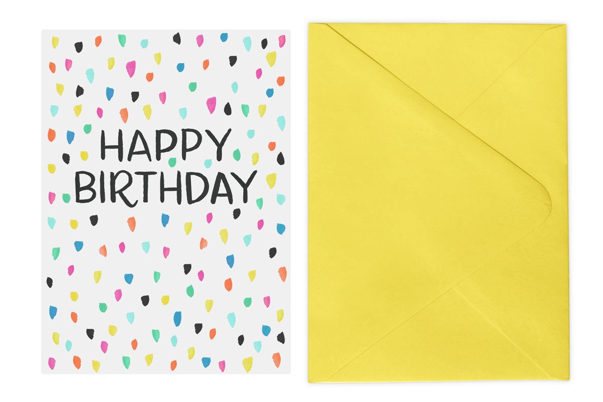 Confetti - Birthday Card - Etsy